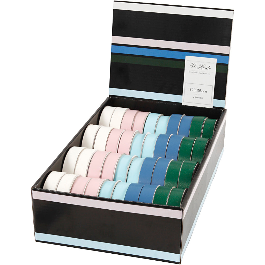 Curling Ribbon W: 18mm - Assorted Colours 40x25m