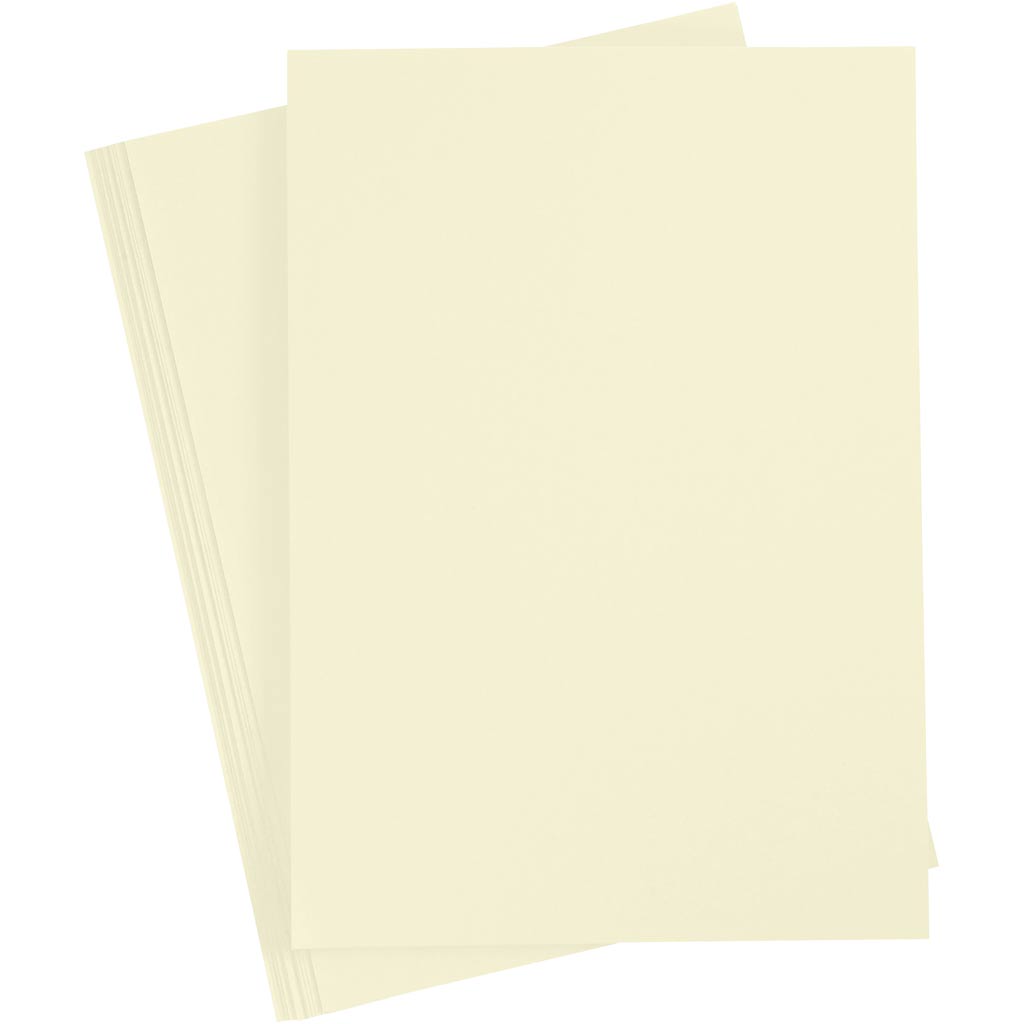 Card A4 210x297mm 210g - Pastel Yellow (10 Sheets)