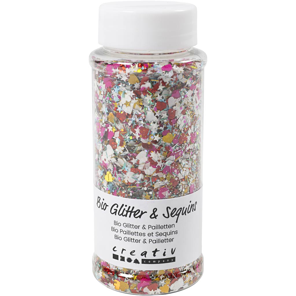 Biodegradable Sparkles & Sequins - Assorted Colours 140ml