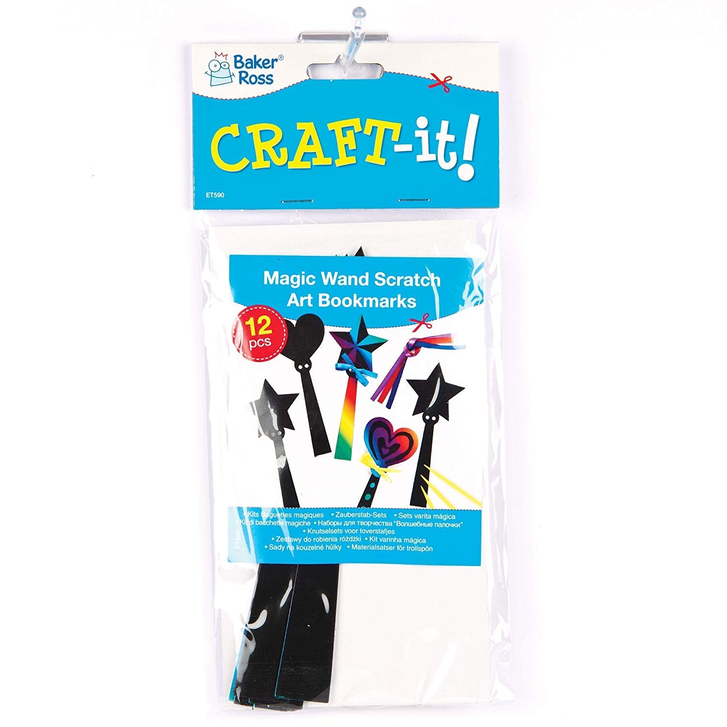 MAGIC WAND SCRATCH ART BOOKMARKS PK.12