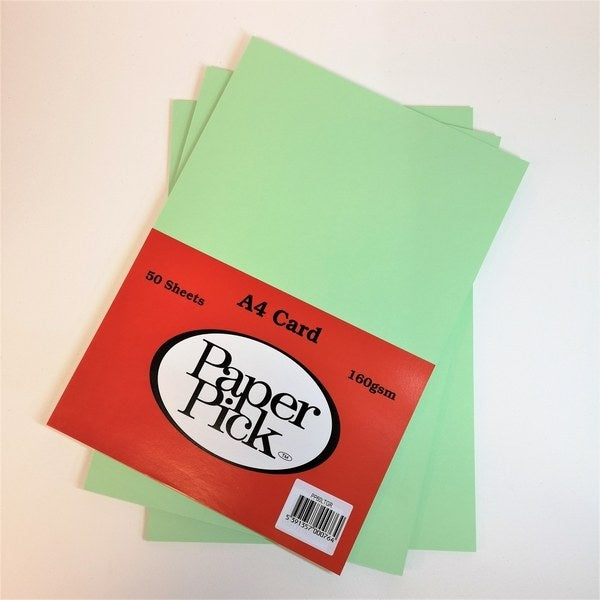 A4 Light Green Card 50 Sheets